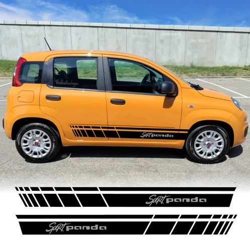 Adesivi Stickers Fasce laterali per Fiat Panda Sport adesivi strisce ...