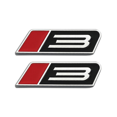 2x Chrome Red&Black Coated Roush Stage 3 Logo 3D Metal Sport GT SUV Car ...