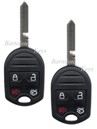 2 Replacement Remote Car Key Fob For 2007 2008 2009 2010 2011 2012 Ford ...
