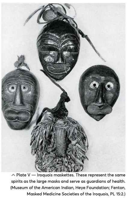 215# Antique, Sacred, False Face Iroquois Mask – Ritually Used | eBay