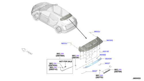 Nissan/INFINITI 96030-5MP2C Air Spoiler ASS. (Rear). | eBay