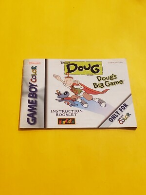 Gameboy Color Manual "Doug's Big Game" | eBay