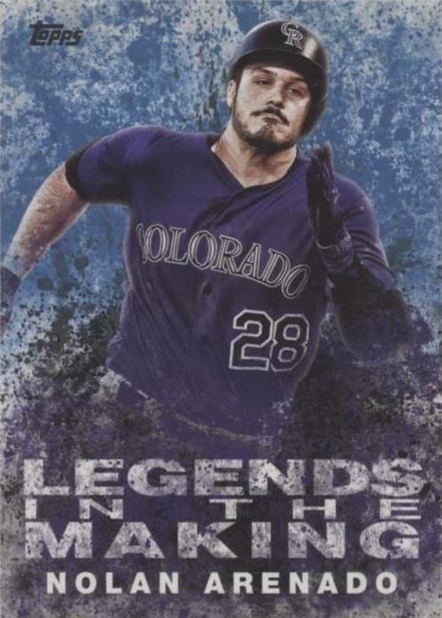 2018 Topps - Legends in the Making Series 1 Nolan Arenado #LTM-NA Blue ...