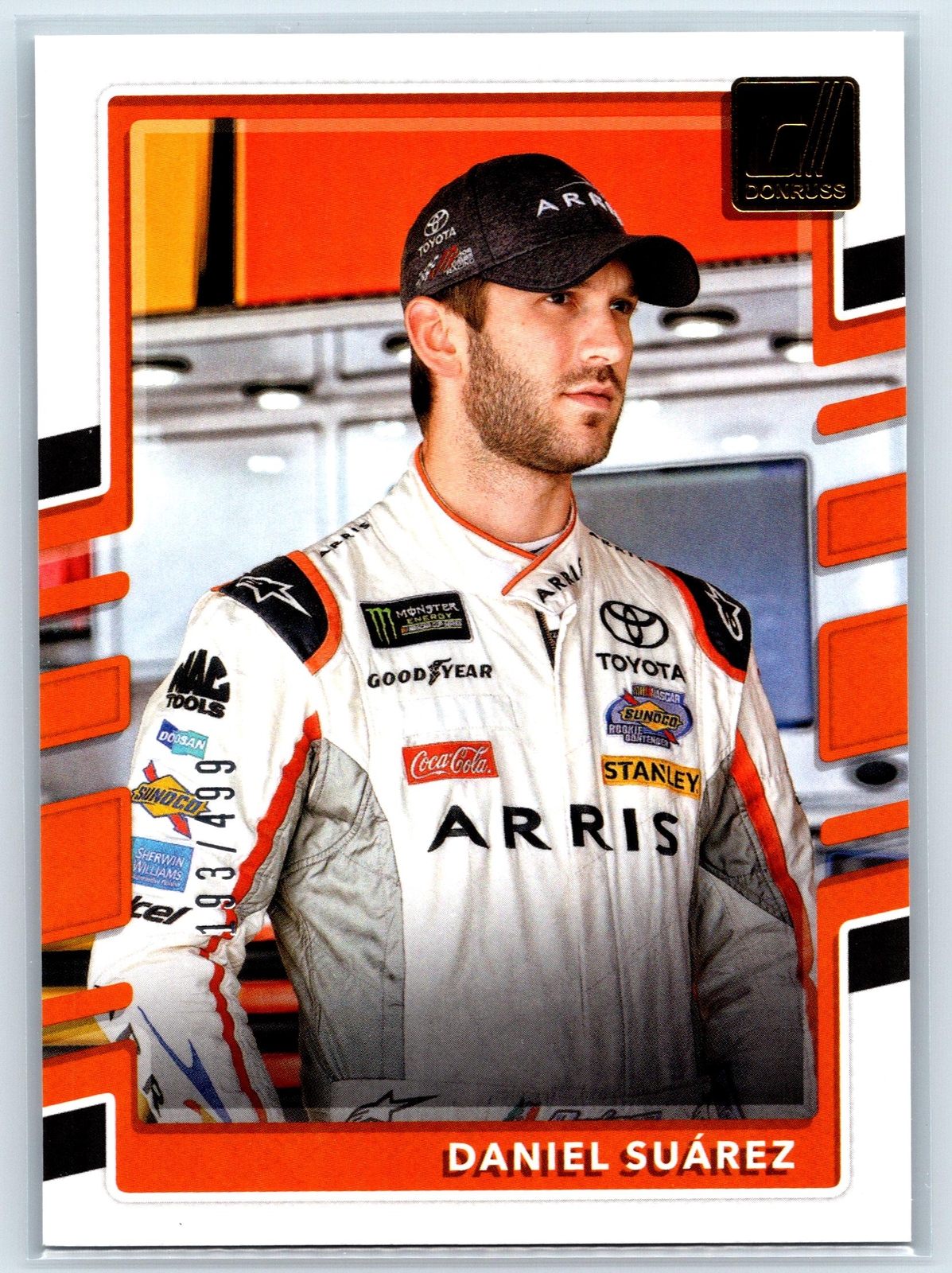 Daniel Suarez 2018 Donruss Gold Foil SN #/499 Joe Gibbs Racing #45 | eBay