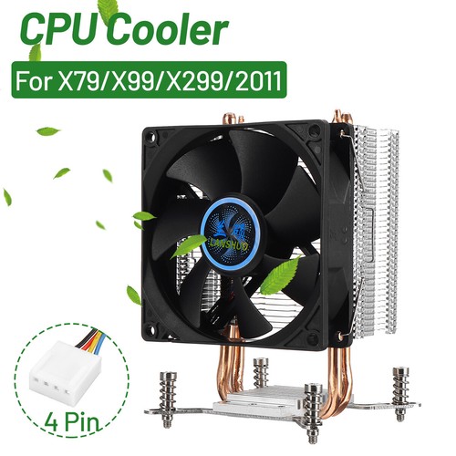 CPU Air Cooler Fan Heatsink Cooling PWM Radiator For Intel LGA X79 X99 ...