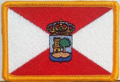 Vigo Espana Spain Flag Embroidery Iron-On Patch Biker Emblem Gold ...
