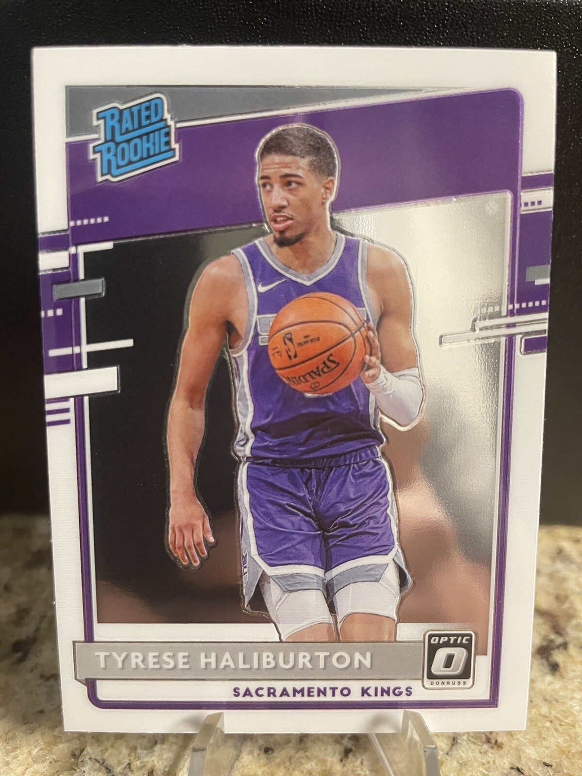2020-21 Donruss Optic TYRESE HALIBURTON Rated Rookie RC #162 Kings ...
