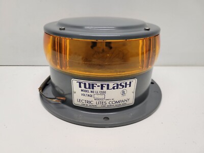NEW OLD STOCK! LECTRIC LITES TUF-FLASH 36V AMBER WARNING LIGHT LL1200 ...