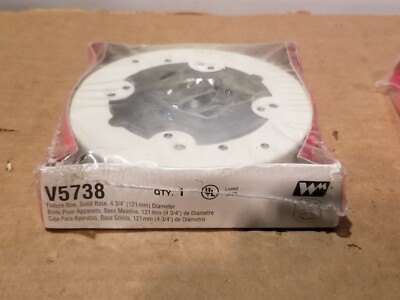 Wiremold V5738 Ivory Solid Base 500/700 Round Fixture Box - 4 3/4" | eBay