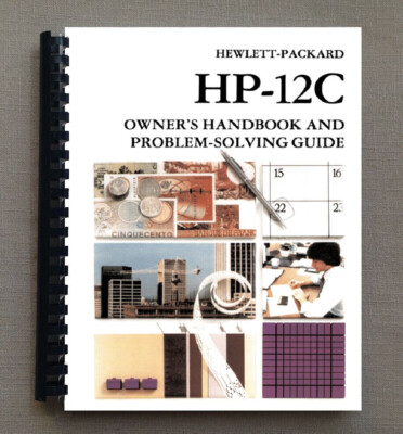 HP-12C Calculator Owner's Handbook and Problem-Solving Guide Manual | eBay