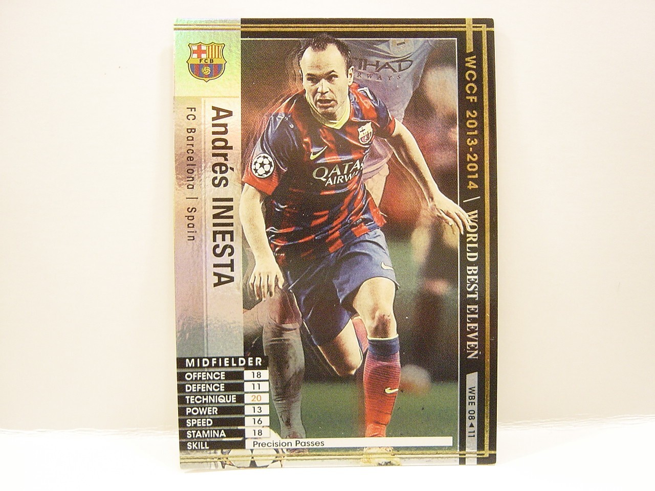 Panini WCCF 2013-14 WBE Andres Iniesta Lujan 1984 Spain No.8 FC ...
