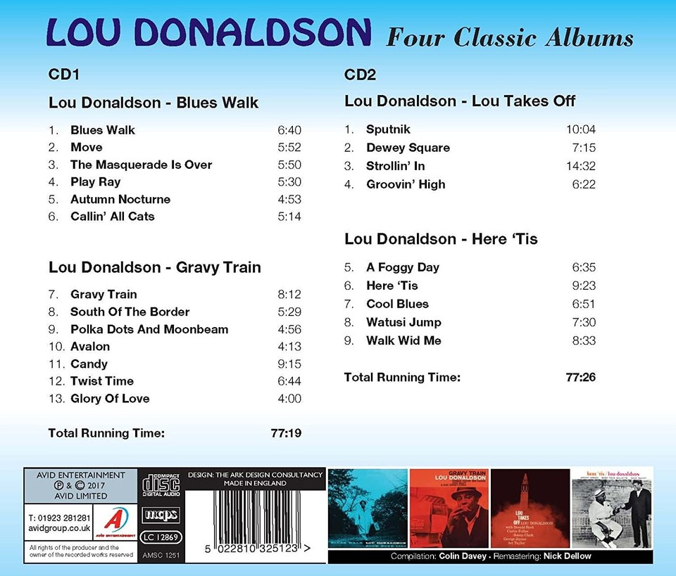 Four Classic Albums Blues Walk Gravy Train Lou Takes Off Here Tis ...