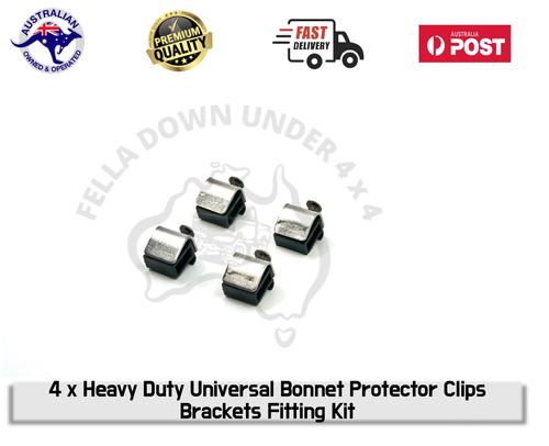4 X Heavy Duty Universal Bonnet Protector Clips Brackets Fitting Kit | eBay