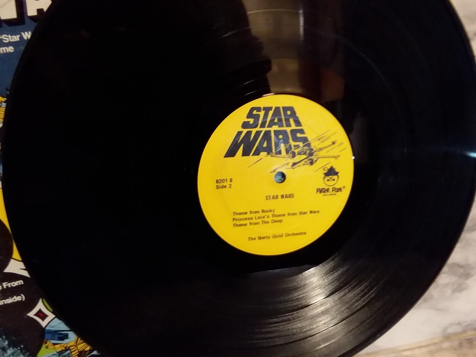 2 Vntg STAR WARS LP Vinyl Records - Themes from the Movies Peter Pan ...