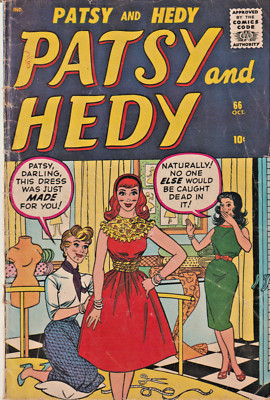 PATSY and HEDY #66 WITH UNCUT PAPER DOLLS MARVEL SILVER-AGE 1959 | eBay