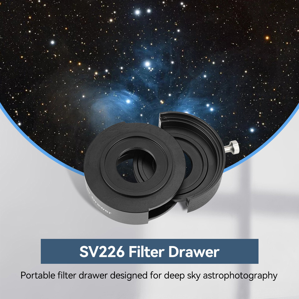 SVBONY SV226 Telescope Filter Drawer for 1.25''& 2'' Filter Mounted ...