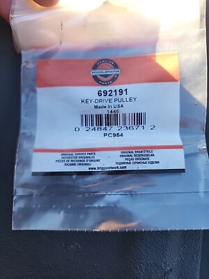 692191 Briggs & Stratton 692191 Drive Pulley Key 91539 OEM | eBay