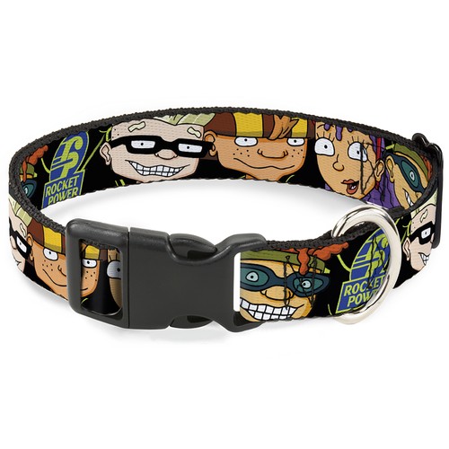 Plastic Clip Collar ROCKET POWER RP Logo/4-Character Faces CLOSE-UP (US ...