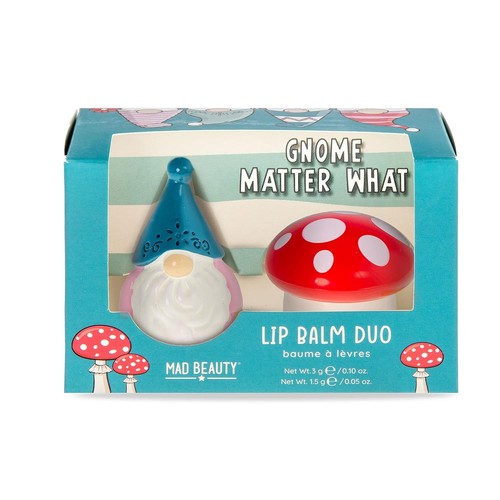 MAD BEAUTY Gnome Matter What Lip Balm Duo 2-Pack, & Toadstool clear | eBay
