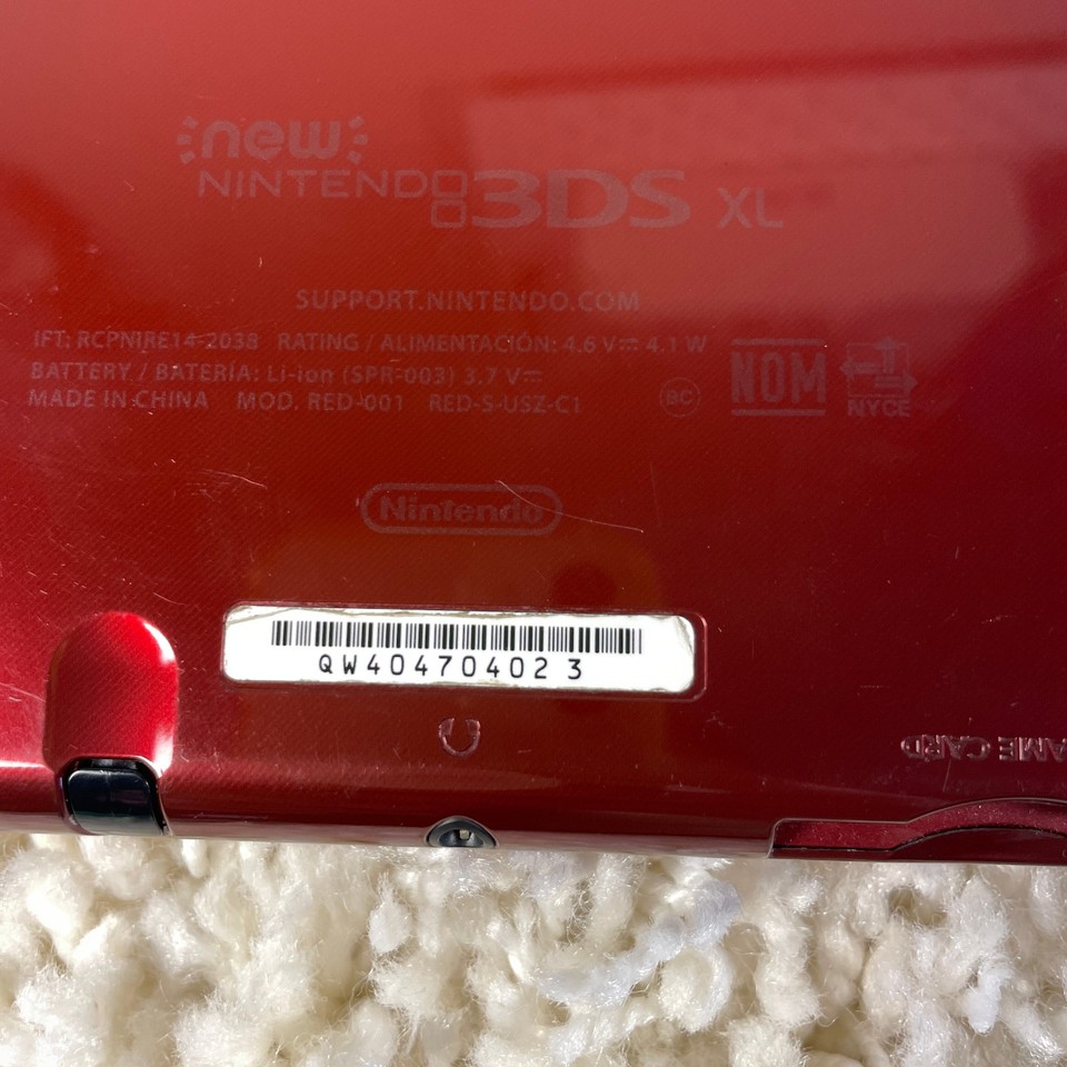 Nintendo “New” 3DS XL Metallic Red Handheld System RED-001 in Box ...