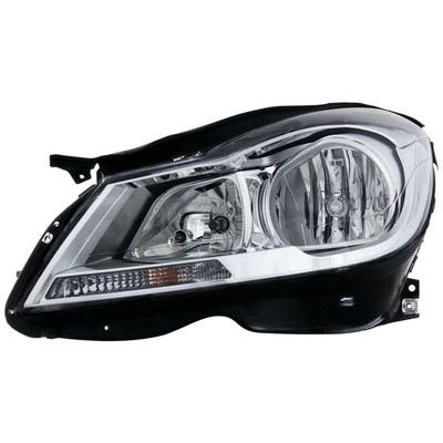 Headlight For 2012-2014 Mercedes Benz C63 Amg Left Side Halogen Chrome ...