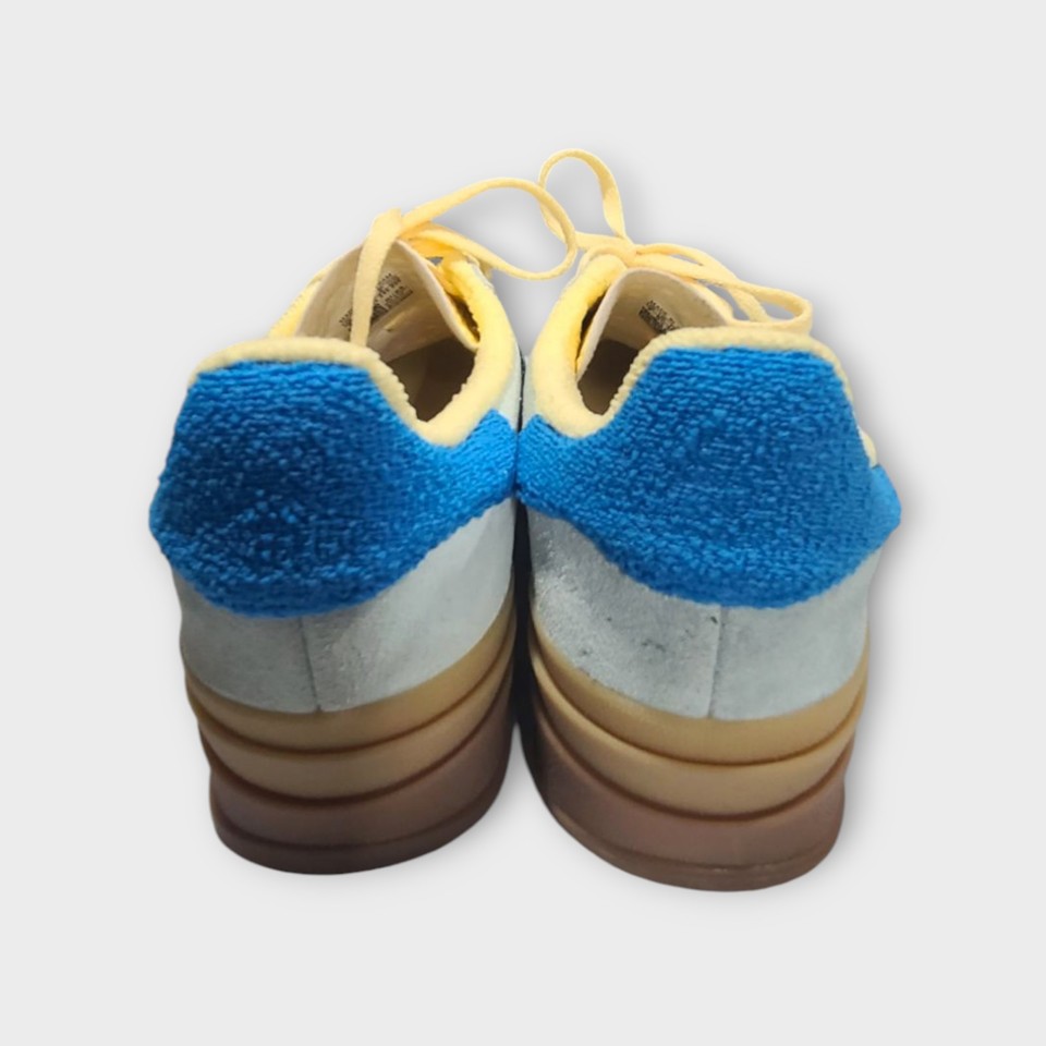Adidas Gazelle Bold Almost Blue Bright Blue Yellow IE0430 Women Size US ...