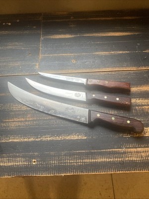 R.H. FORSCHNER 3-PC BUTCHER KNIFE SET USED | eBay