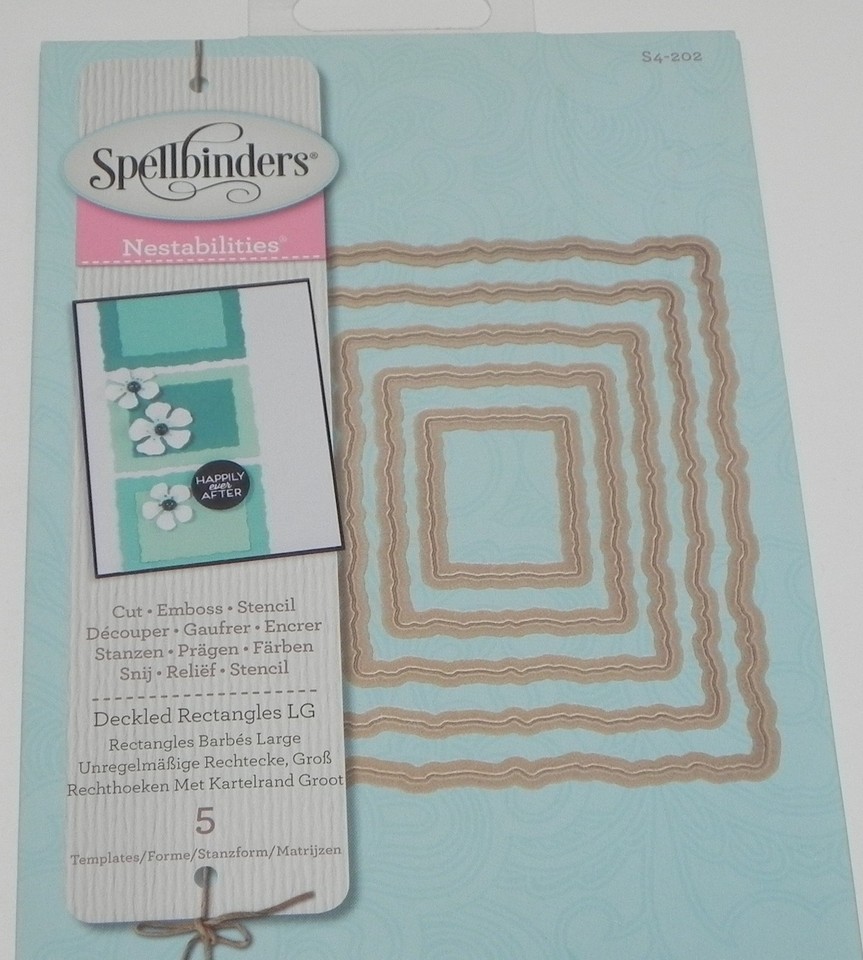 LOT HIP HIP HOORAY DECKLED RECTANGLES CORBELS SPELLBINDERS PAPER ...