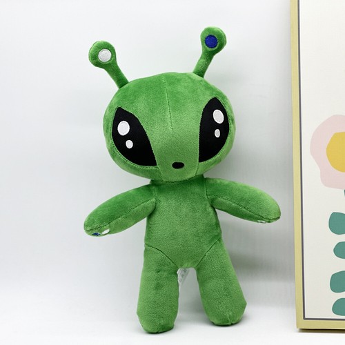 34CM AFTONSPARV Green Alien Plush Toy Art Deco Cartoon Throw Pillow ...