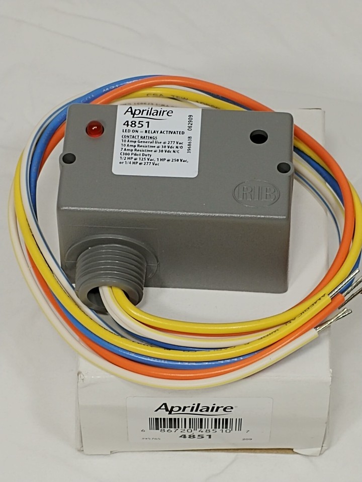 Aprilaire HVAC Blower Activation Relay 4851 For 500 / 600 / 700 ...