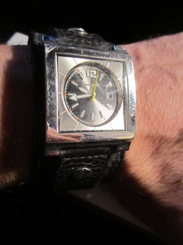 VINTAGE ARNETTE WATCH QUARTZ LEATHER BAND NEEDS NEW BATTERY TO RUN ...