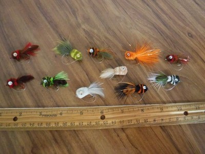 fly fishing flies lot Weedless Wool Streamers fly casting flies minnows ...