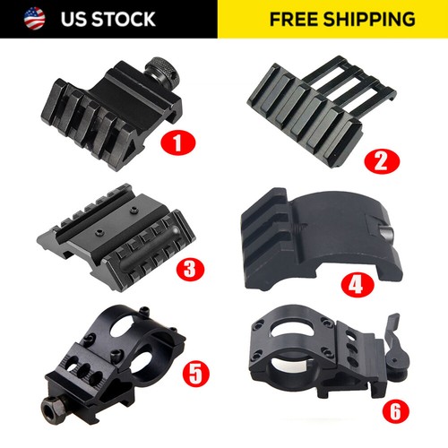 45 Degree Offset Angle Rail Mount Base 20mm Picatinny Laser Sight Scope ...