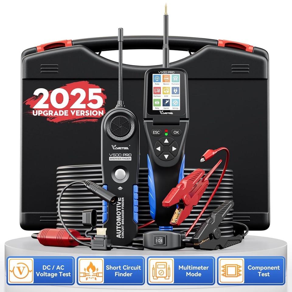 VDIAGTOOL V500Pro Auto Power Probe Tester Breaker Open Short Circuit ...