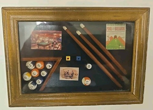 VTG Billards Shadow Box For Storage Of Smaller Items Chalk Small Brush ...