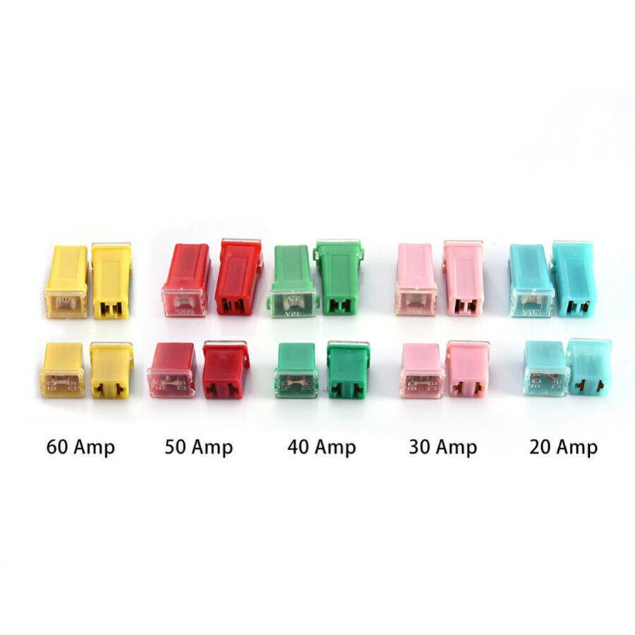 20pcs Mini Square Fuse 20/30/40/50/60A For Car Truck Fuse Panel ...