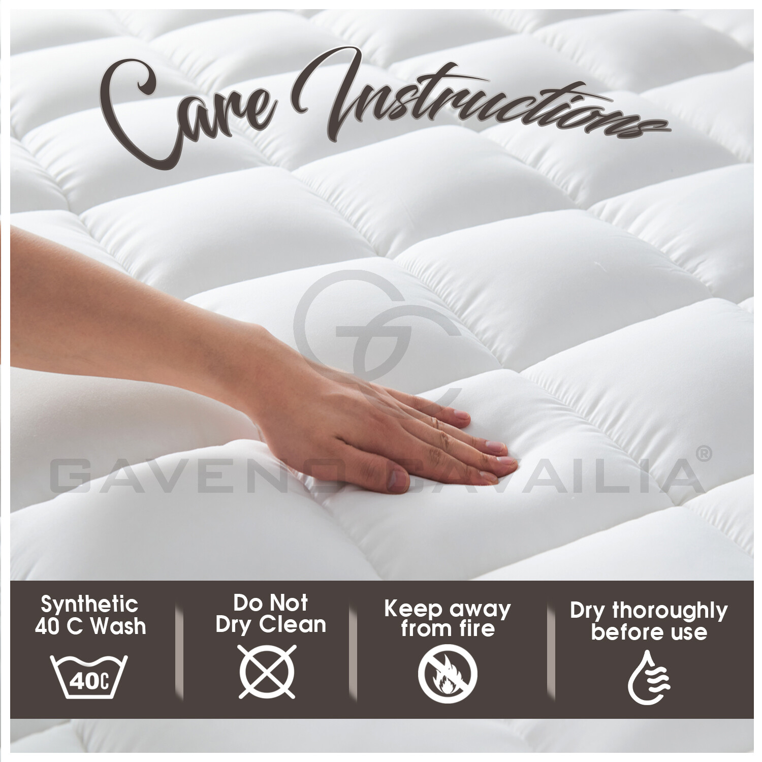 10CM MATTRESS TOPPER Hotel Quality Deep Thick Microfiber 4inc Topper ...