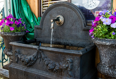 GRC Garden Patio Water Feature Rialto Large Trough Rectangle Tap ...