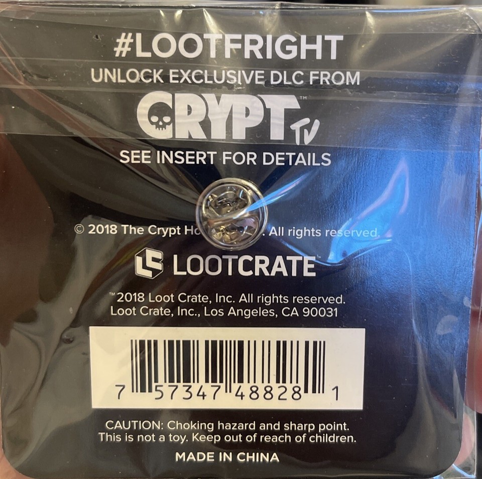 Loot Fright The Look-See Pin 2018 Loot Crate Crypt TV Santa Outfit | eBay
