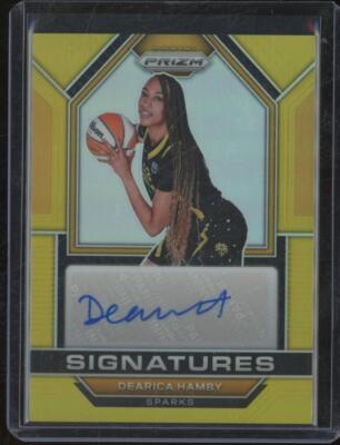 2023 Panini Prizm WNBA DEARICA HAMBY Auto Signatures GOLD Parallel /10 ...