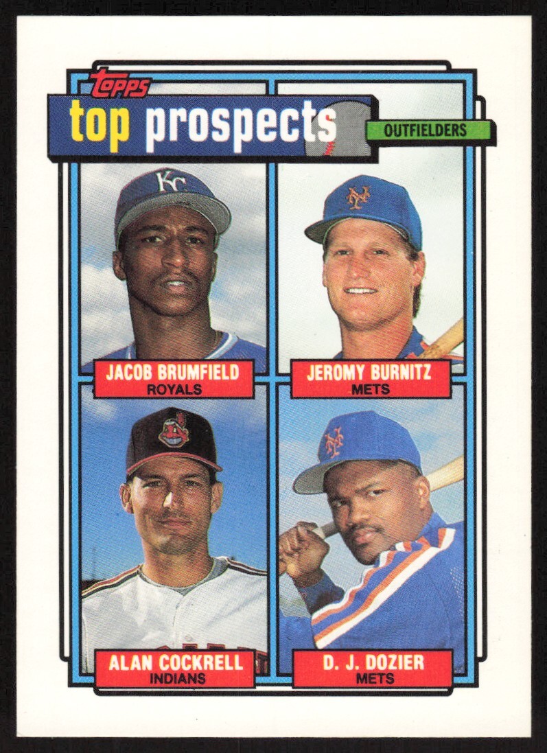 1992 Topps Top Prospects Jacob Brumfield/Jeremy Burnitz/Alan Cockrell ...