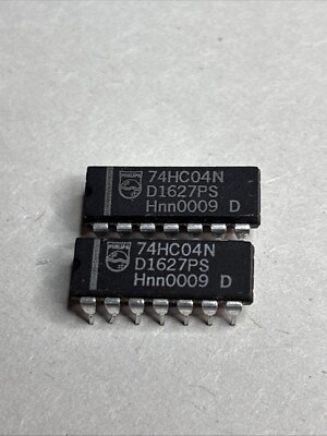 Pair Philips 74HC04N Hex Inverter 14-Pin IC Chip @CPUCX | eBay