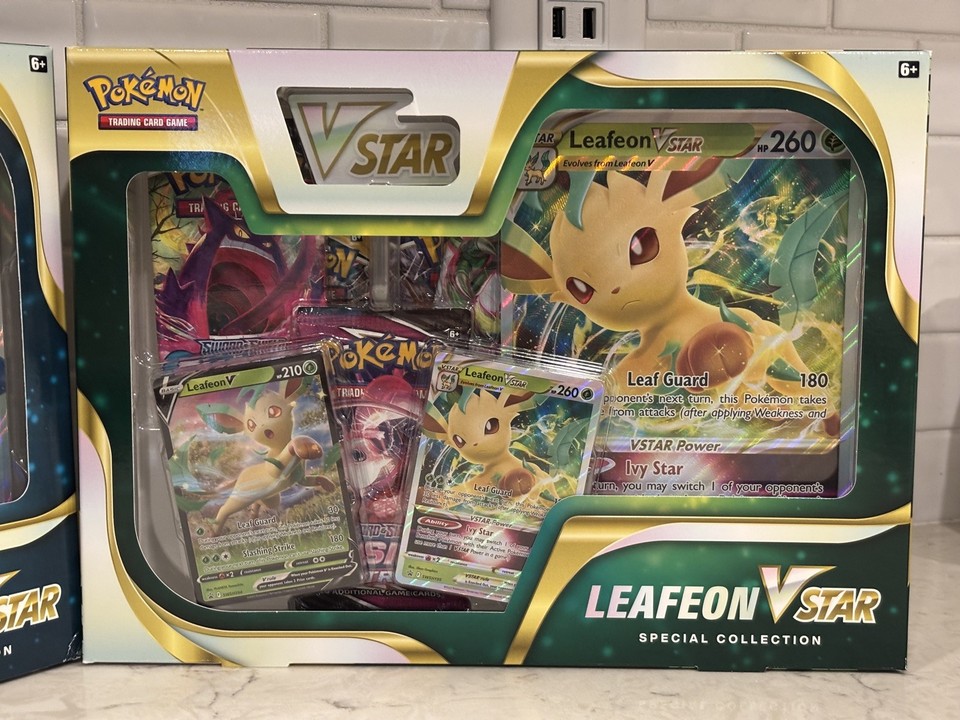 POKEMON TCG GLACEON & LEAFEON V STAR Special Collection Boxes - Brand ...