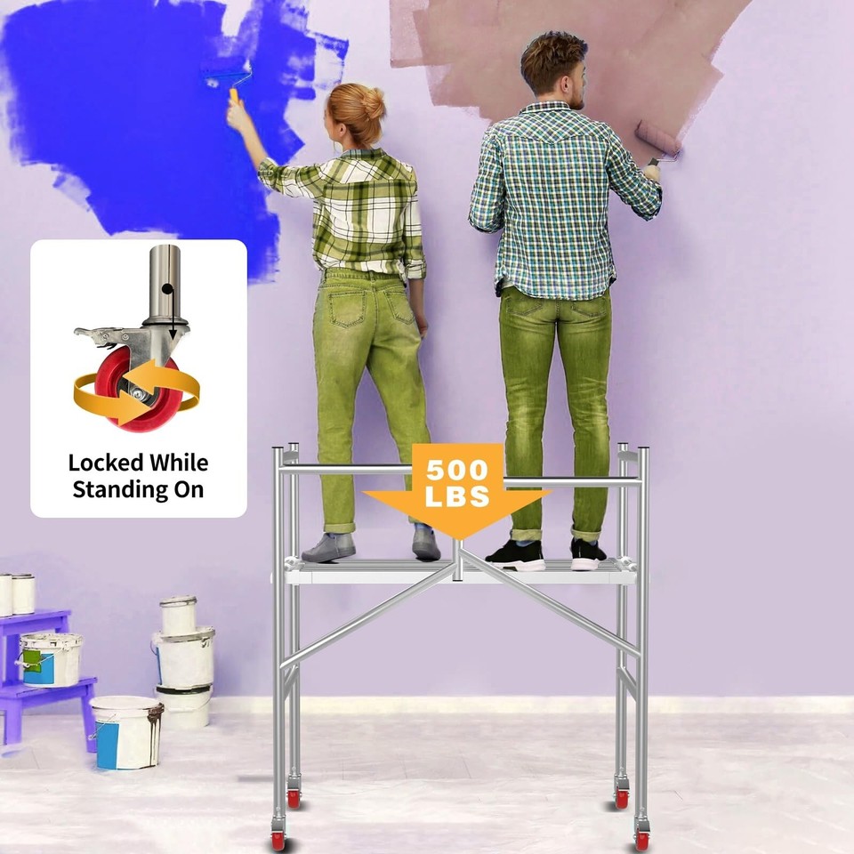 Scaffolding Work Platform, Rolling Scaffolding with Wheels, Scaffold ...