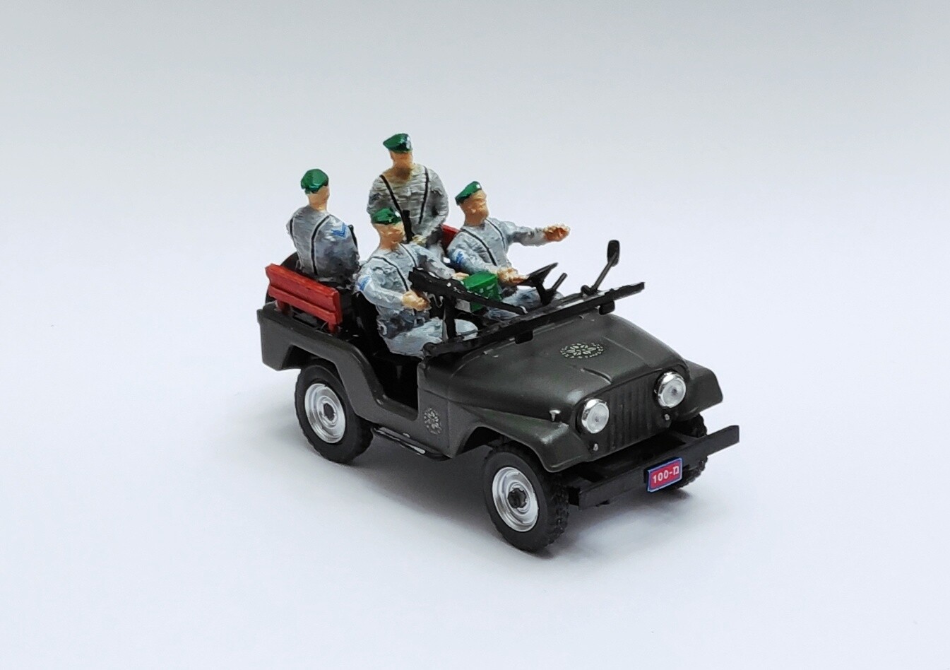 ISRAEL POLICE JEEP CJ5 OLD MAGAV BORDER UNIT CAR MODEL SCALE 1:43 BEST ...