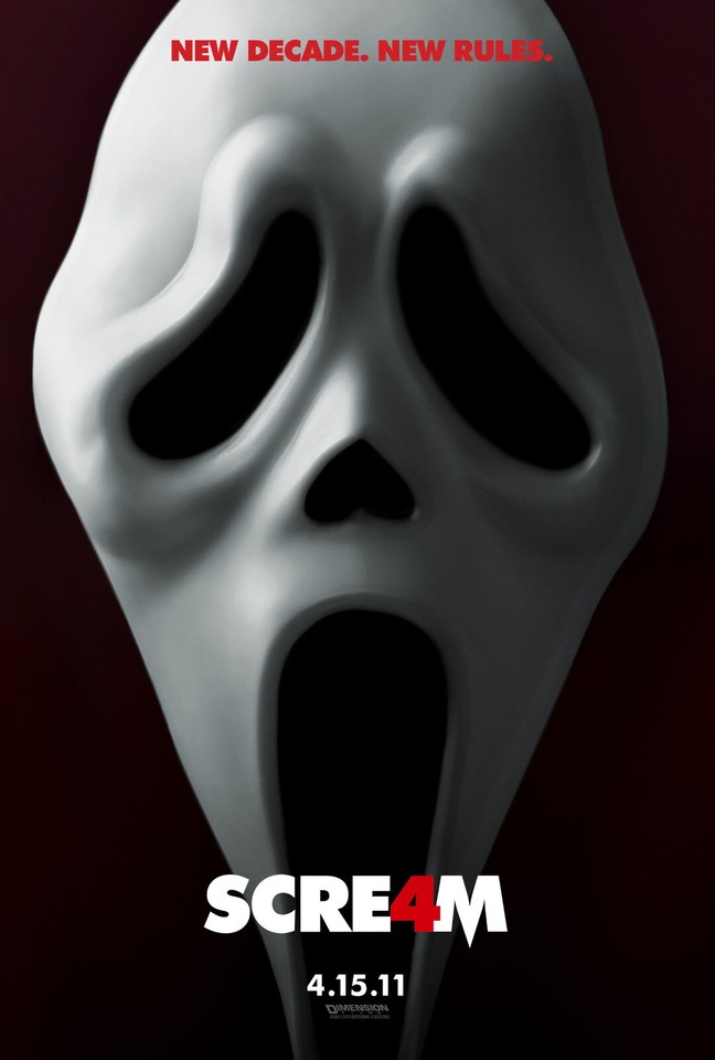 2011 Art Print Promo Poster SCREAM 4 Scary Film Horror Wall Decor 4X6 ...
