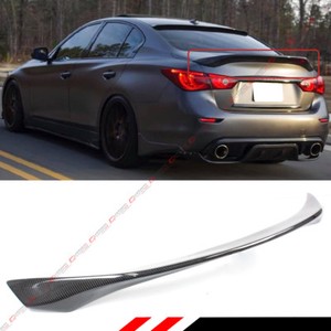 FOR 2014-2021 INFINITI Q50 HIGHKICK CARBON FIBER DUCKBILL TRUNK LID ...