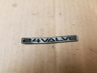 Silver & Black Plastic 24 Valve 2 7/8" Emblem Badge Logo Nameplate Name ...