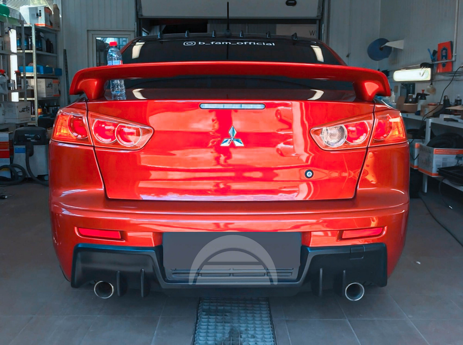 Rear Diffuser For Mitsubishi Lancer X 2007-2017 Evo Style Pad Lip Rear ...