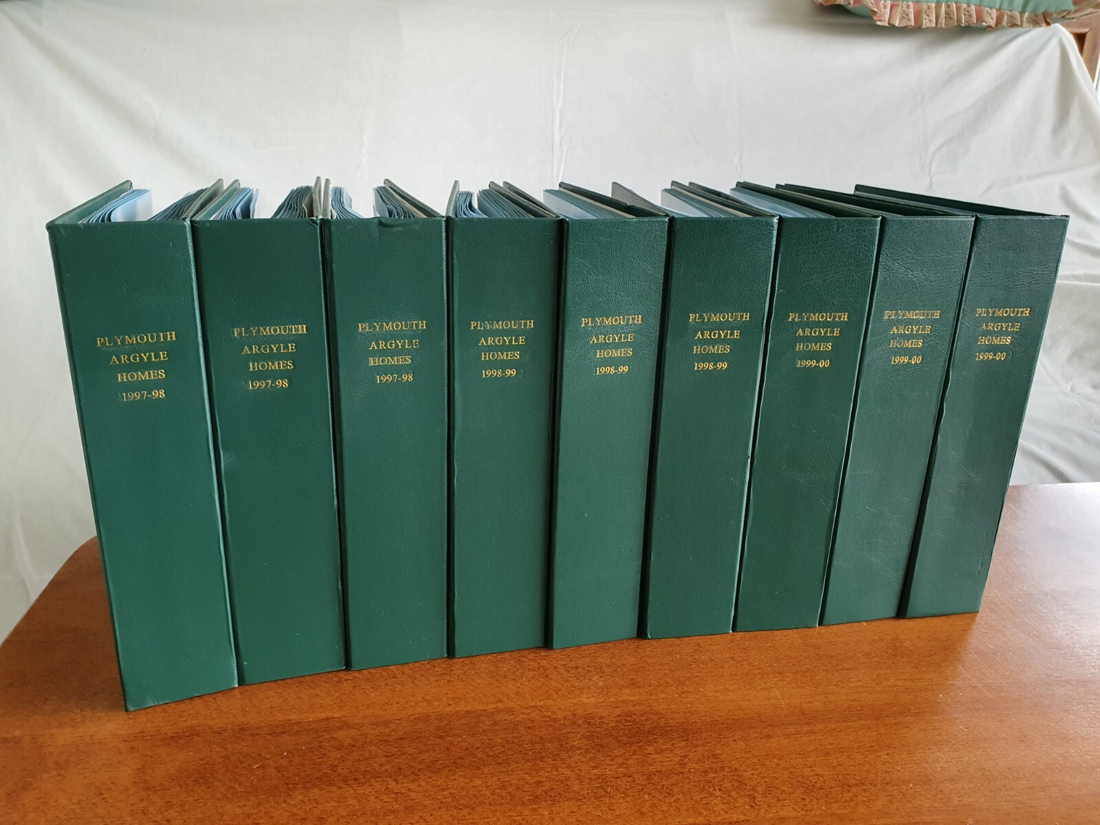 PLYMOUTH ARGYLE PROGRAMME BINDERS. PREWAR TO 2011 | eBay UK